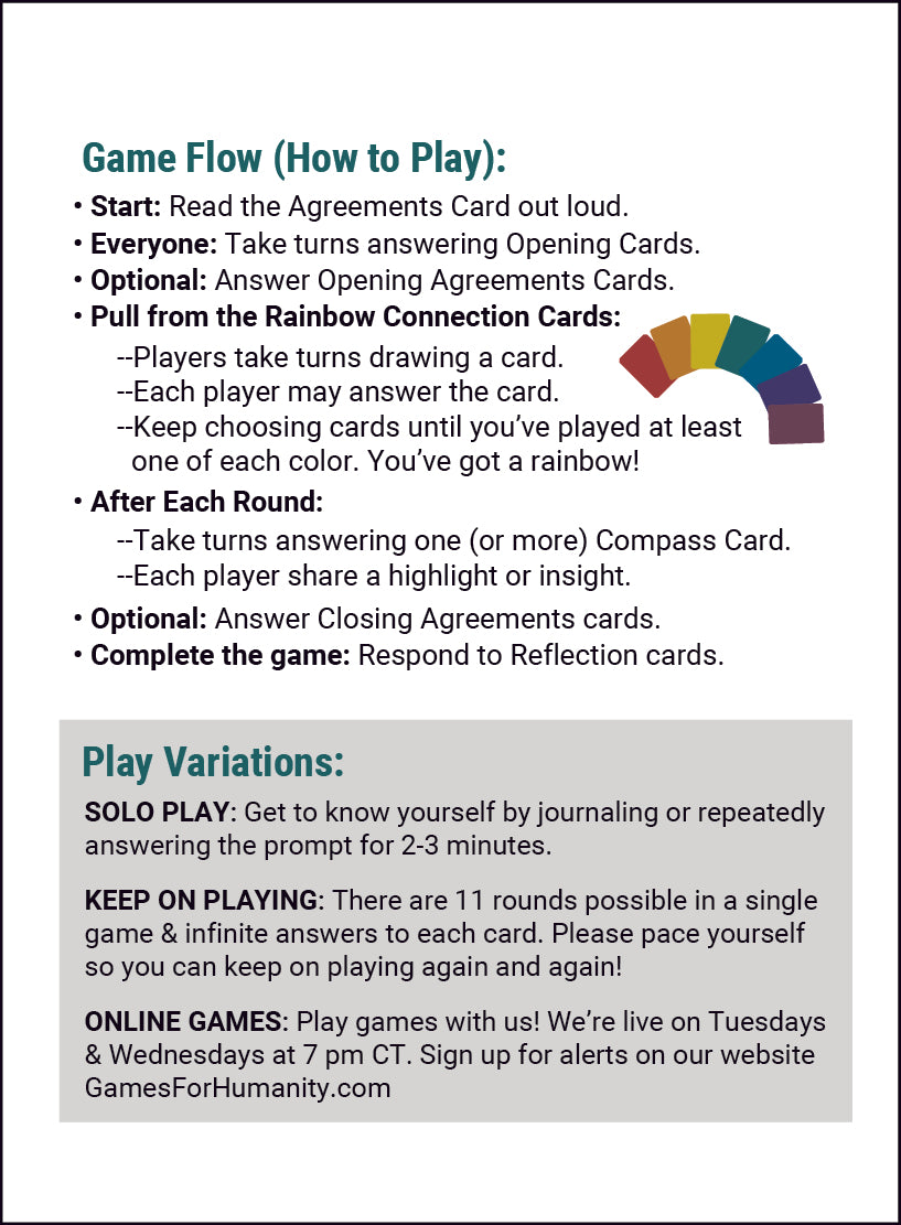 Cards for Belonging & Inclusion Deck– Games for Humanity